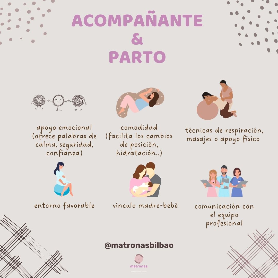 Acompañamientos en el parto: beneficios y consejos - Matronas Bilbao